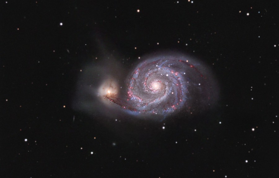 Whirlpool Galaxy | Derek Santiago - Sky & Telescope