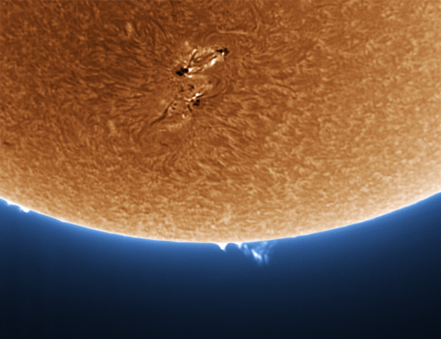 Solar spot 1164 | Goran Strand - Sky & Telescope - Sky & Telescope