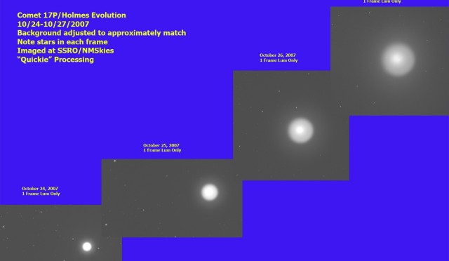 Evolution of Comet Holmes | Teri Smoot - Sky & Telescope