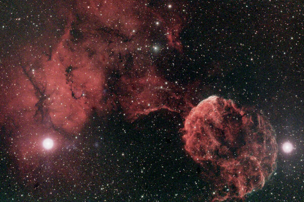 IC 443 and IC 444 (Jellyfish Nebula) - Sky & Telescope