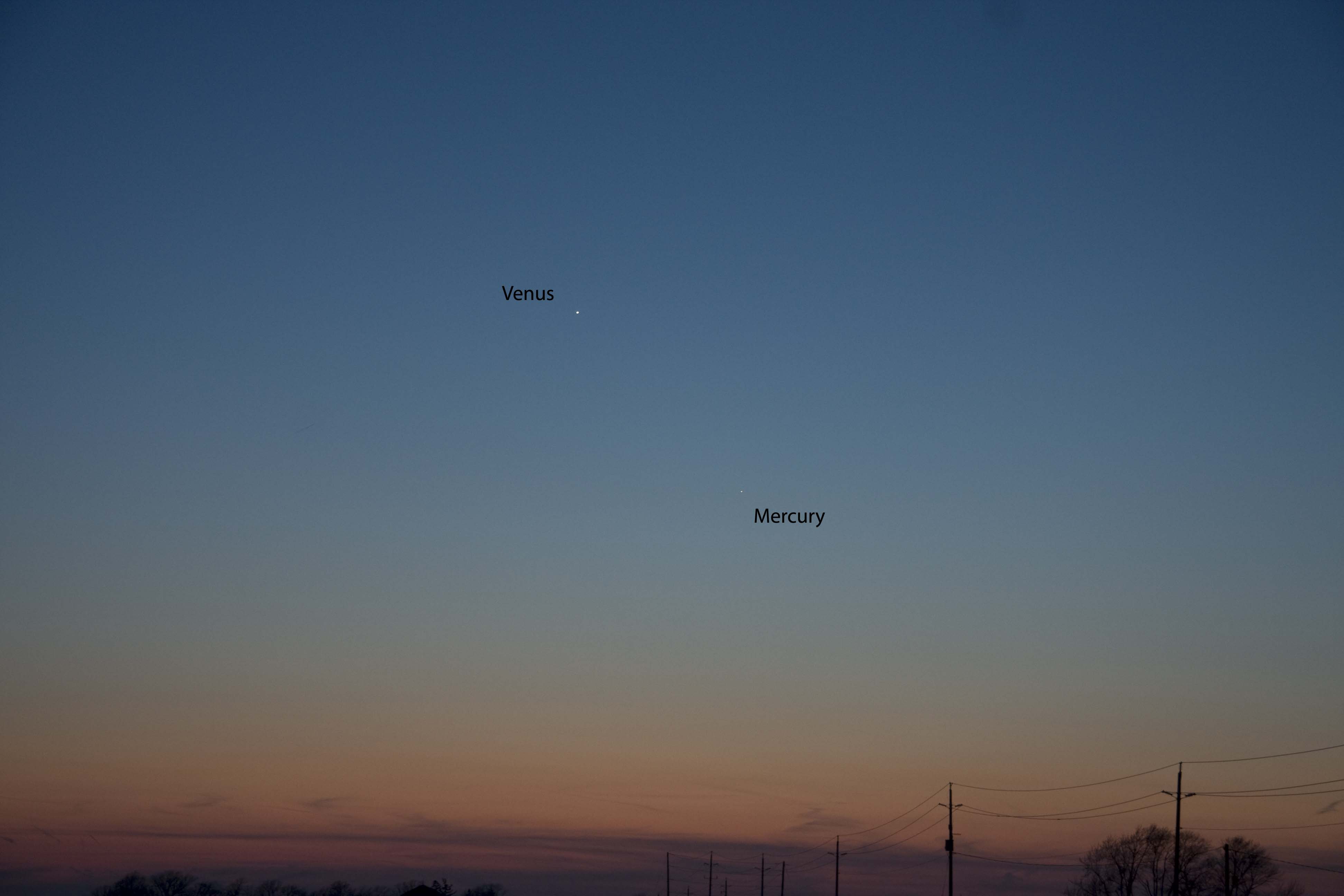 Venus Mercury | Ron Hooper - Sky & Telescope