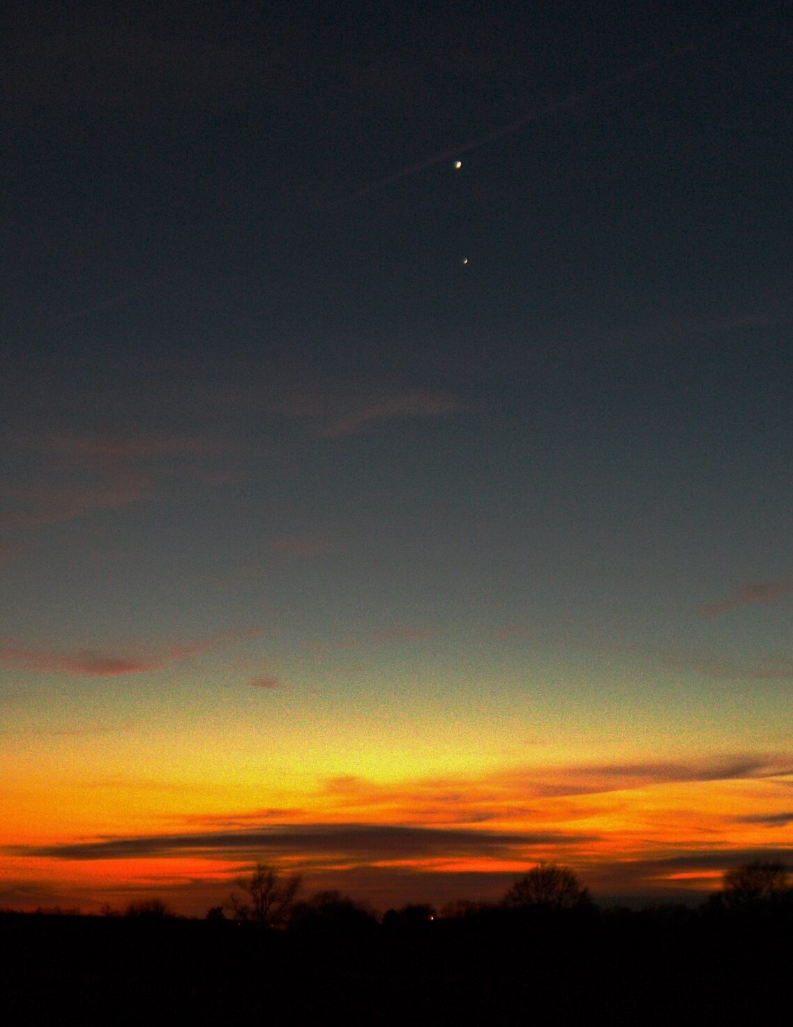 Jupiter and Venus at Sunset - Sky & Telescope - Sky & Telescope