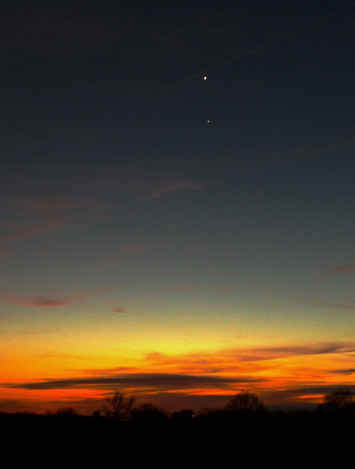 Jupiter and Venus at Sunset - Sky & Telescope - Sky & Telescope