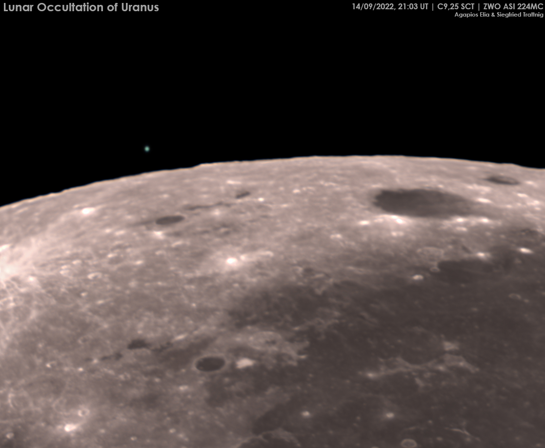 Lunar Occultation of Uranus 1/2 - Sky & Telescope