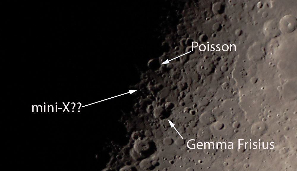 Lunar mini-X ? | Jim Fakatselis - Sky & Telescope