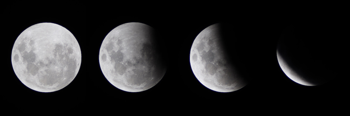 Earth shadow progression - Sky & Telescope