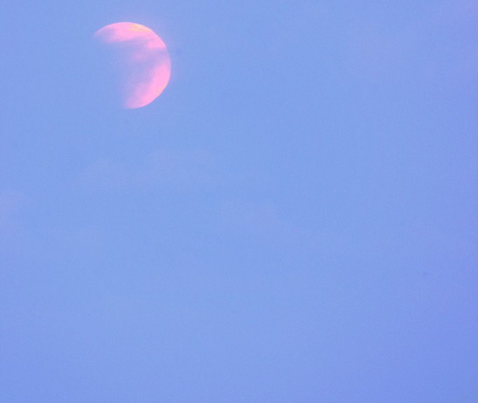 Moonset Eclipse over the Gulf | JJ Modig - Sky & Telescope