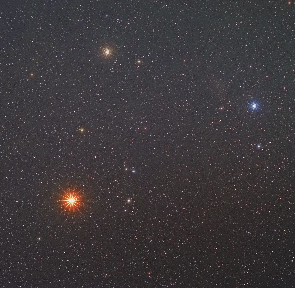 Celestial Triangle: Mars, Castor, and Pollux in Gemini - Sky & Telescope