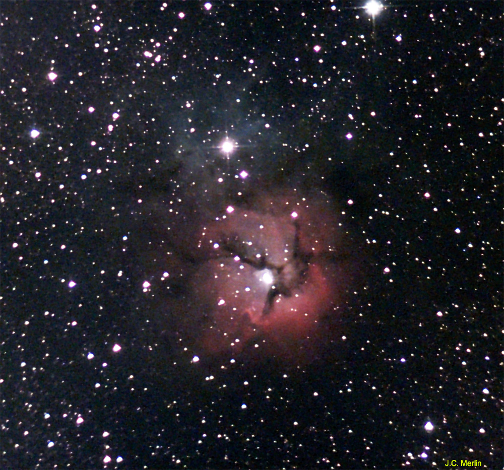 Trifid Nebula M20 with an eVscope - Sky & Telescope - Sky & Telescope