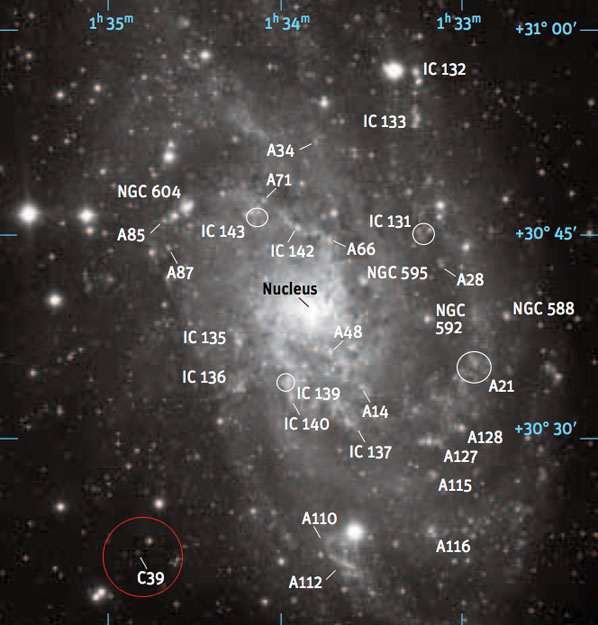 Triple Treasure in Triangulum's Pinwheel - Sky & Telescope - Sky ...