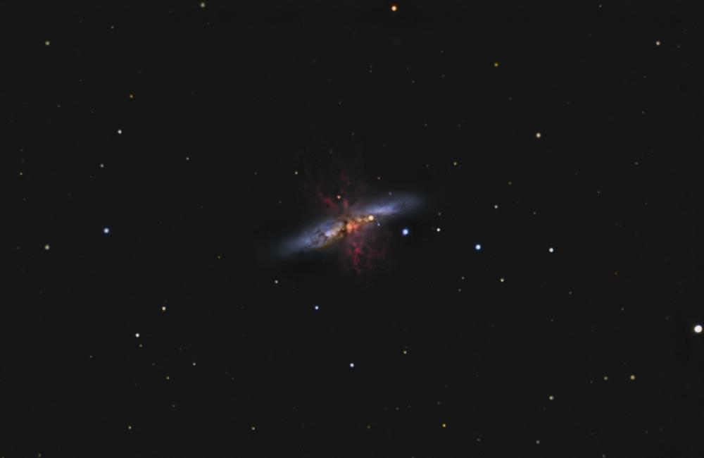 M82 With Supernova 2014J | Rod Pommier - Sky & Telescope