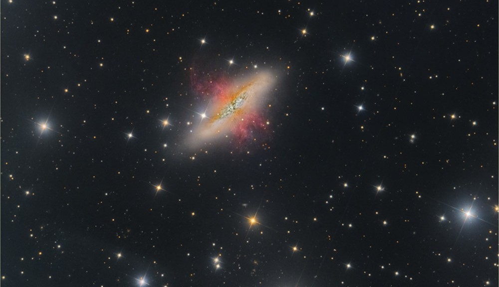 M82 and Flux Nebula | Marco Angelini - Sky & Telescope