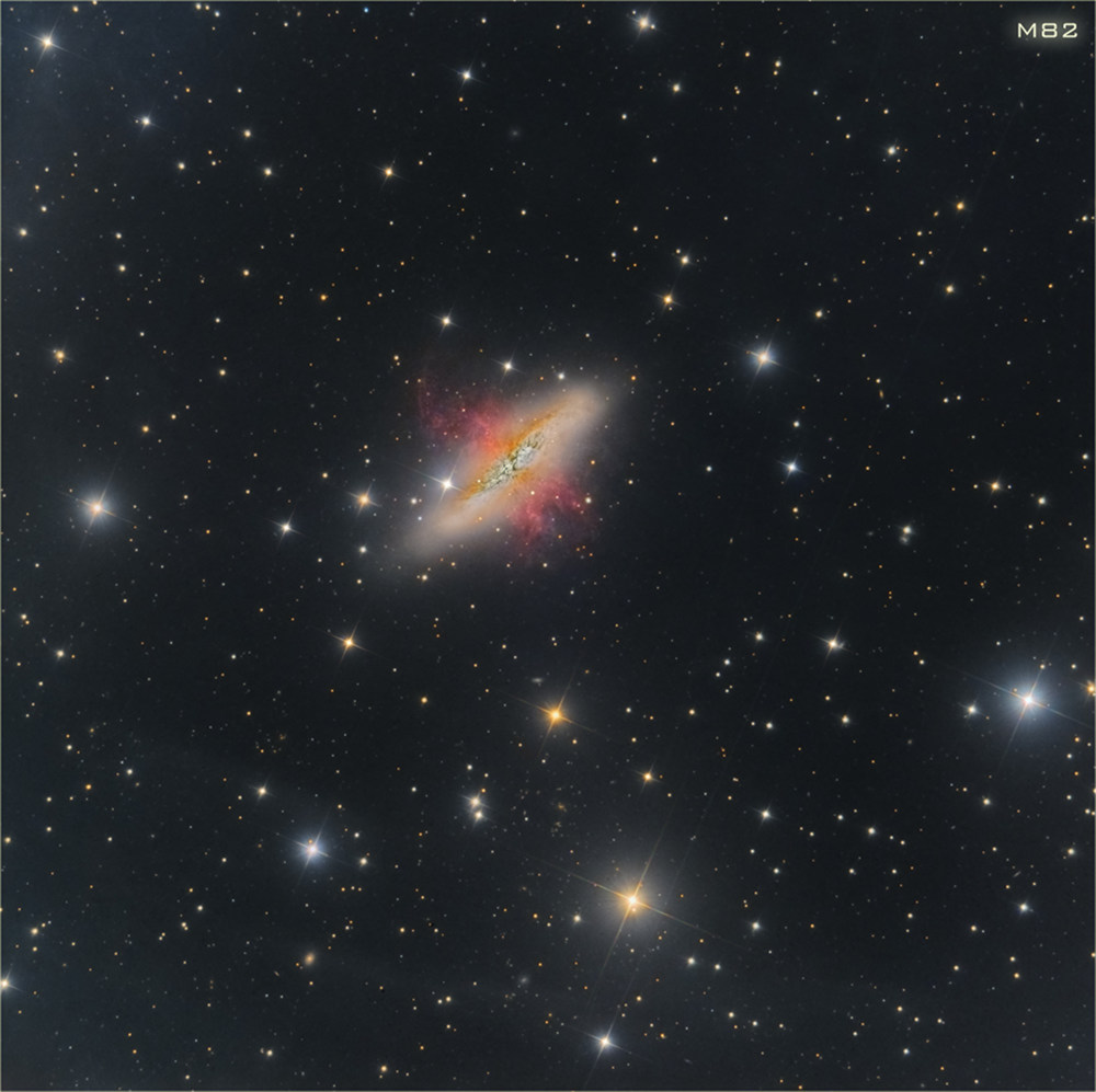 M82 and Flux Nebula | Marco Angelini - Sky & Telescope