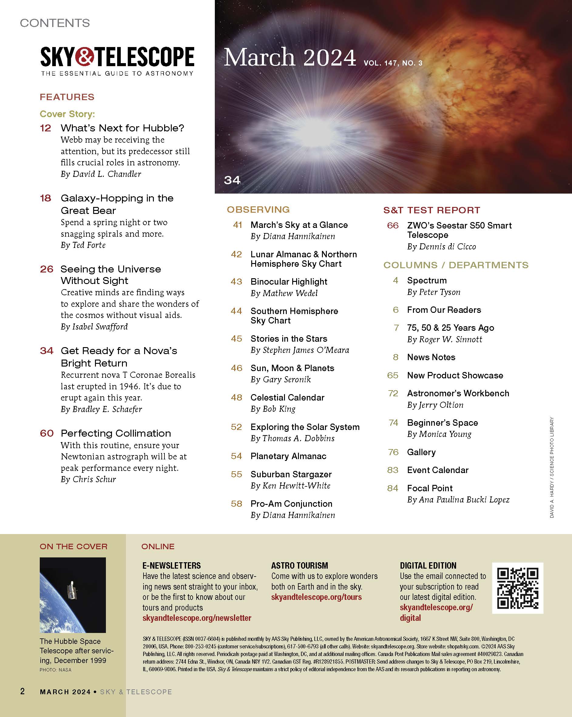 Inside the March 2024 Issue - Sky & Telescope