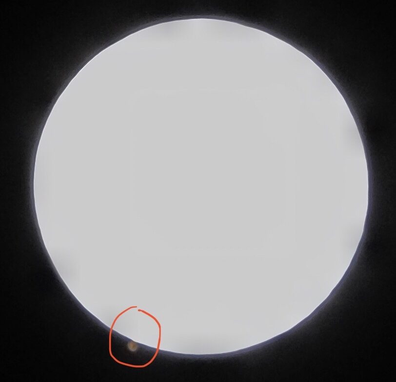 Moon Mars Occultation Start - Sky & Telescope