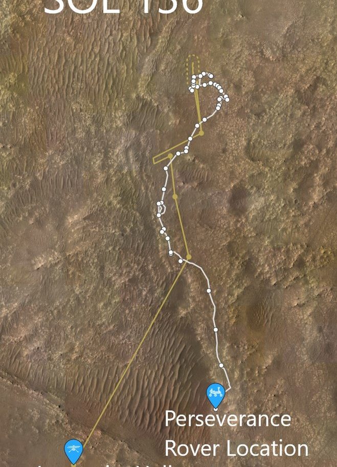 Mars Helicopter Scouts Risky Terrain for Perseverance Rover