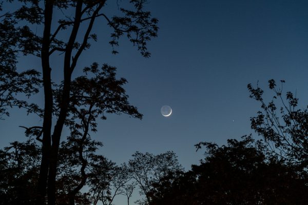 Crescent Moon, Earthshine and Mercury. - Sky & Telescope - Sky & Telescope