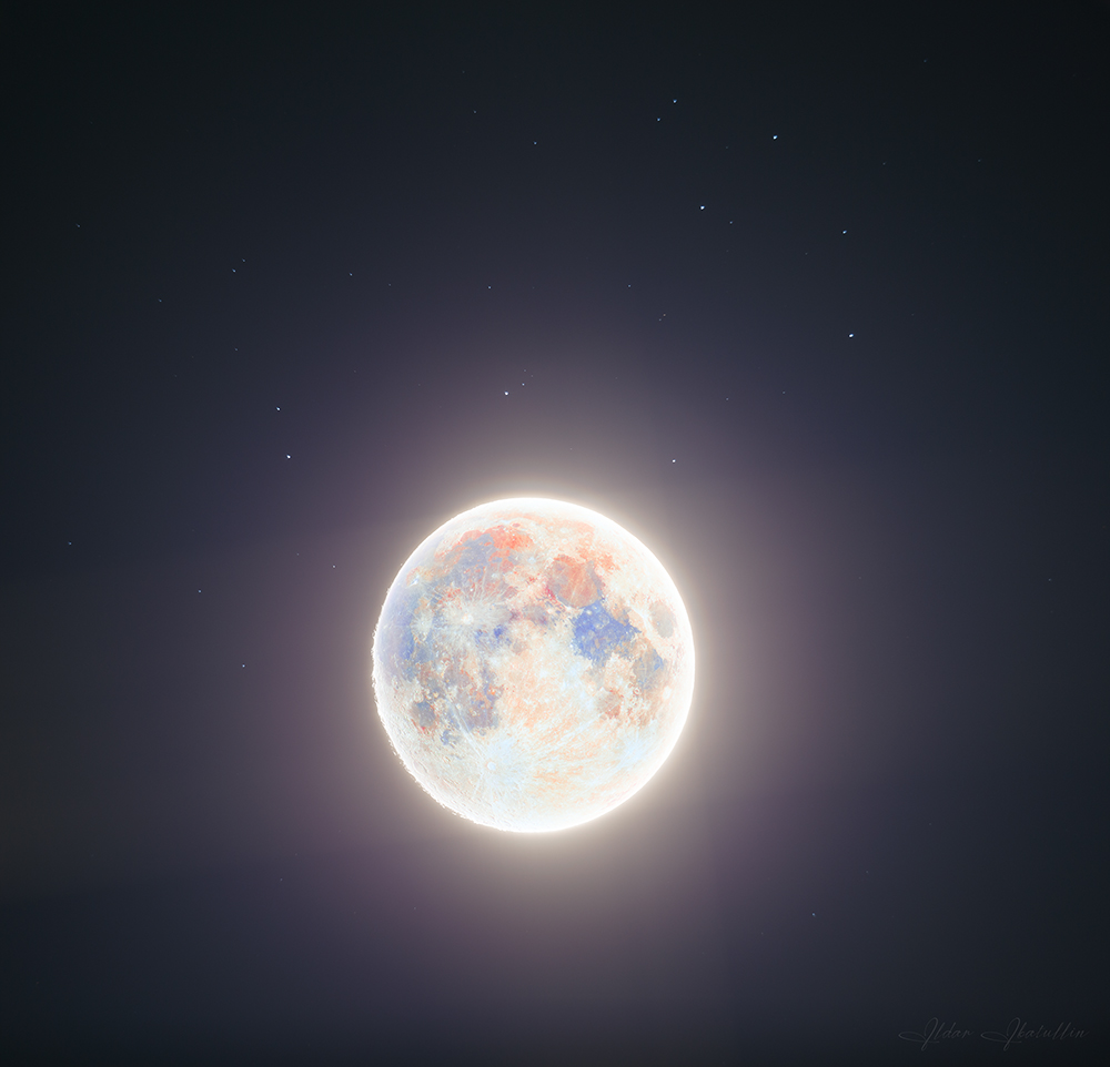 The Moon passing near the Pleiades star cluster - Sky & Telescope