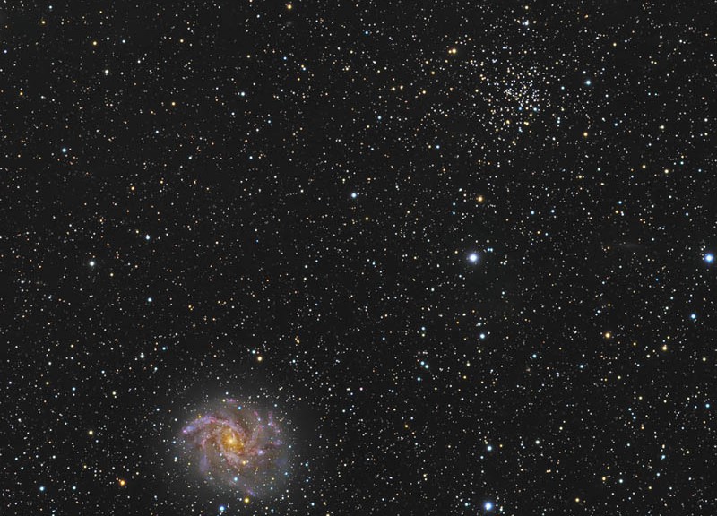 NGC 6946 (The Fireworks Galaxy) and NGC 6939 | Bernard Miller - Sky ...
