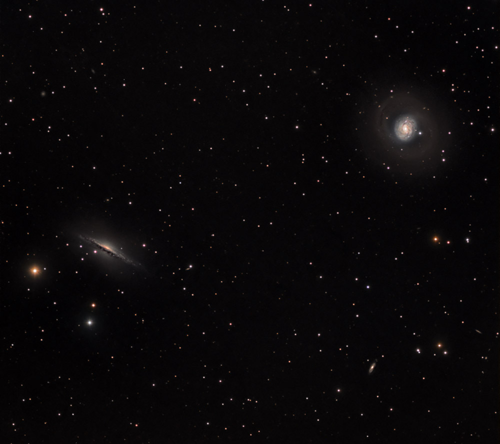 NGC1055 and M77 | Lynn Hilborn - Sky & Telescope
