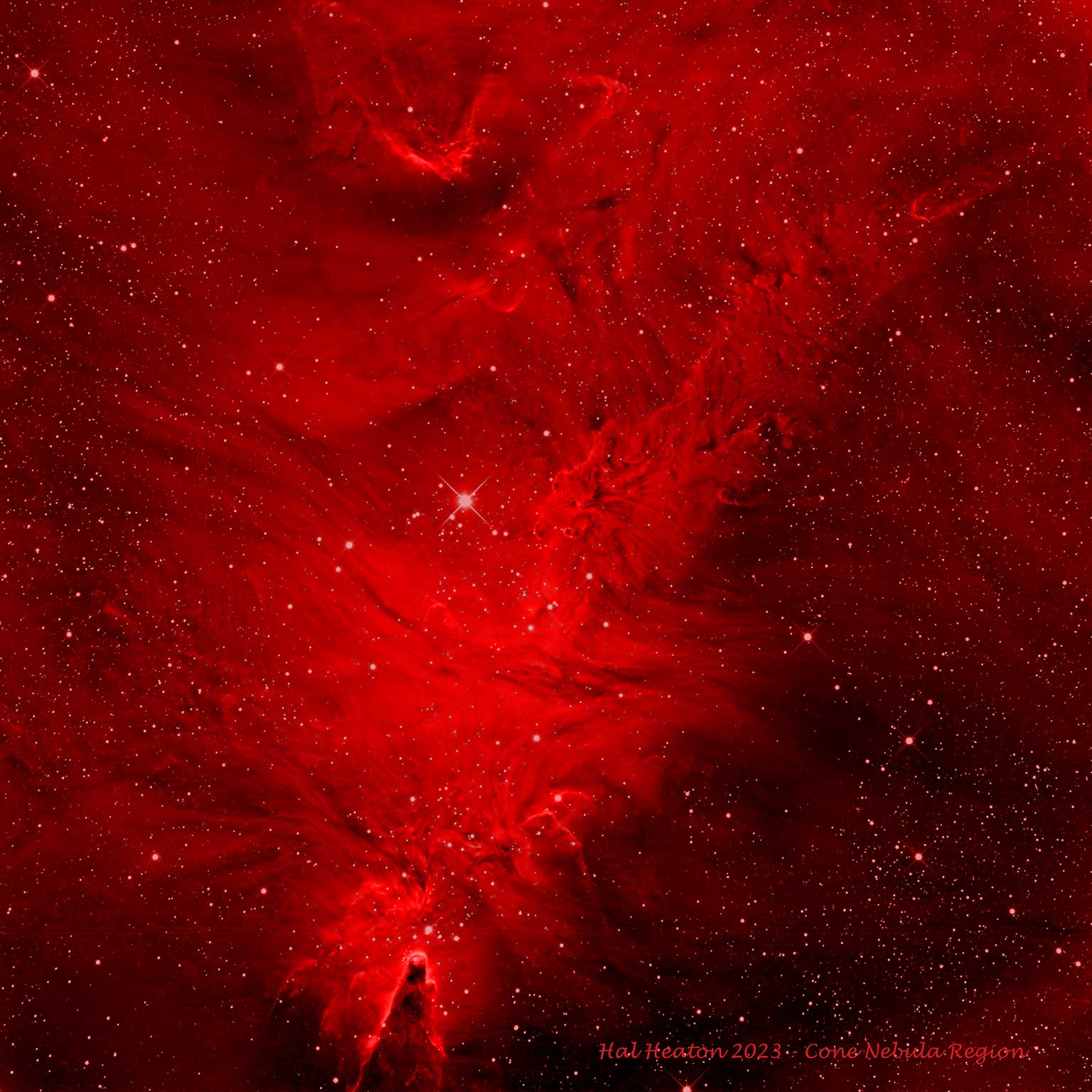 The Cone Nebula Region in H-alpha Light - Sky & Telescope - Sky & Telescope