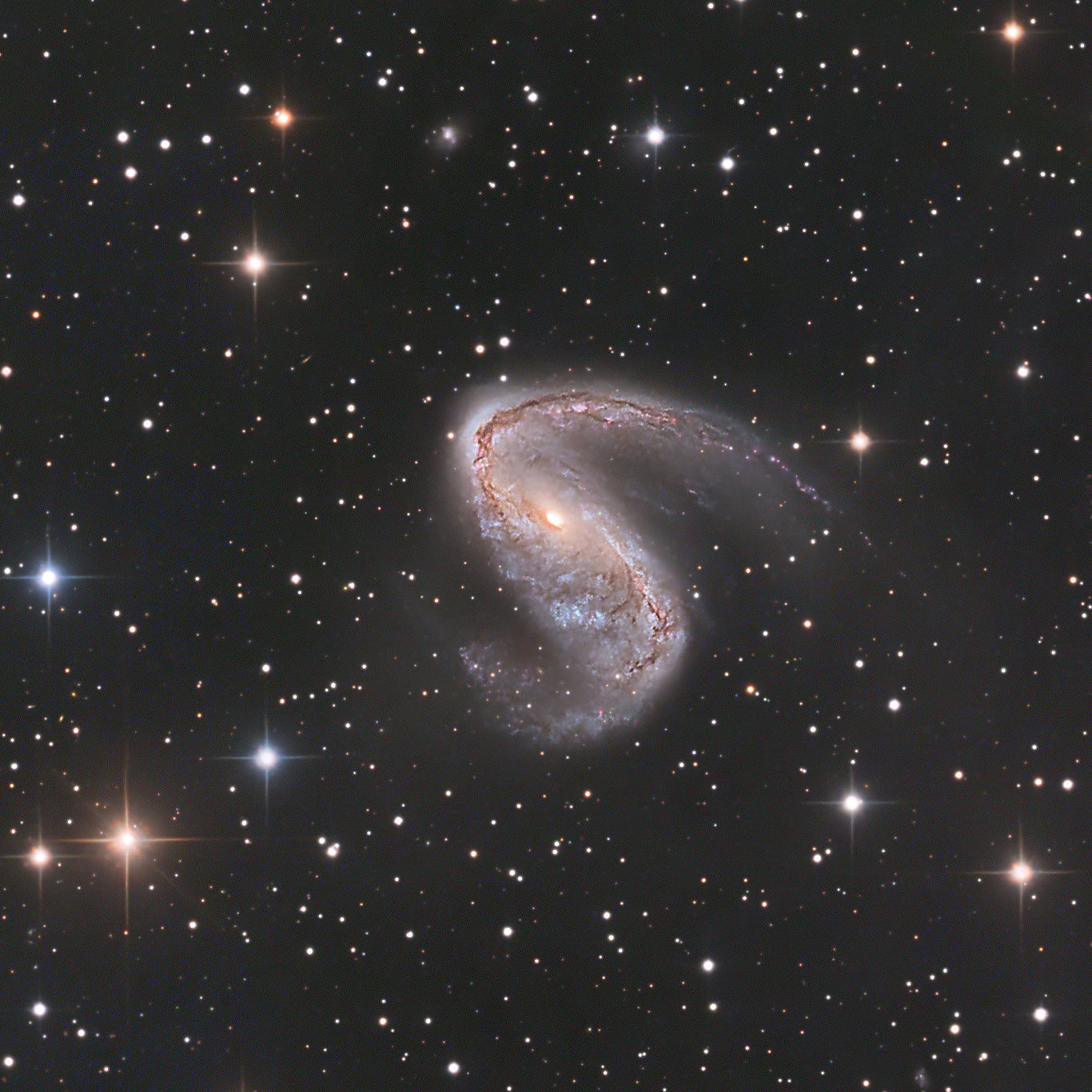 NGC 2442 MEATHOOK GALAXY and neighbors - Sky & Telescope - Sky & Telescope