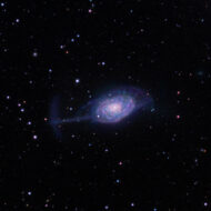 Ha-enhanced Umbrella Galaxy NGC 4651 - Sky & Telescope