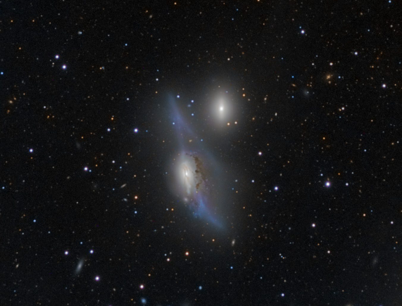 NGC 4435 and NGC 4438 - The Eyes - Sky & Telescope