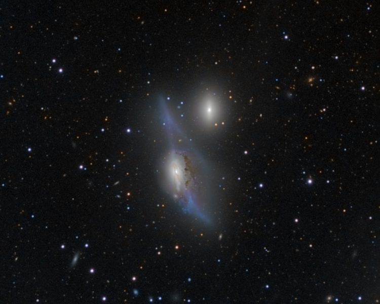 NGC 4435 and NGC 4438 - The Eyes - Sky & Telescope