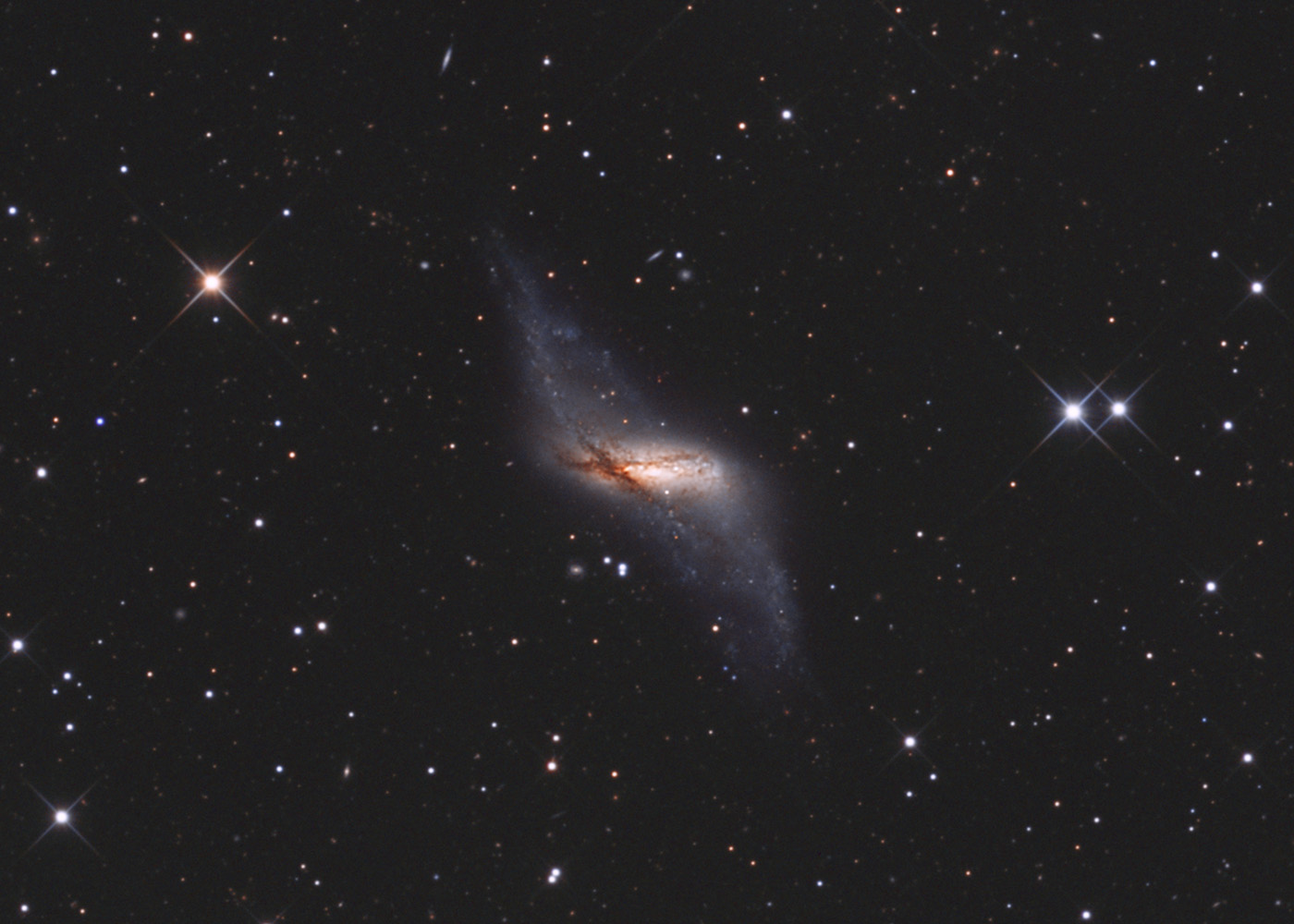Polar Ring Galaxy NGC 660 - Sky & Telescope
