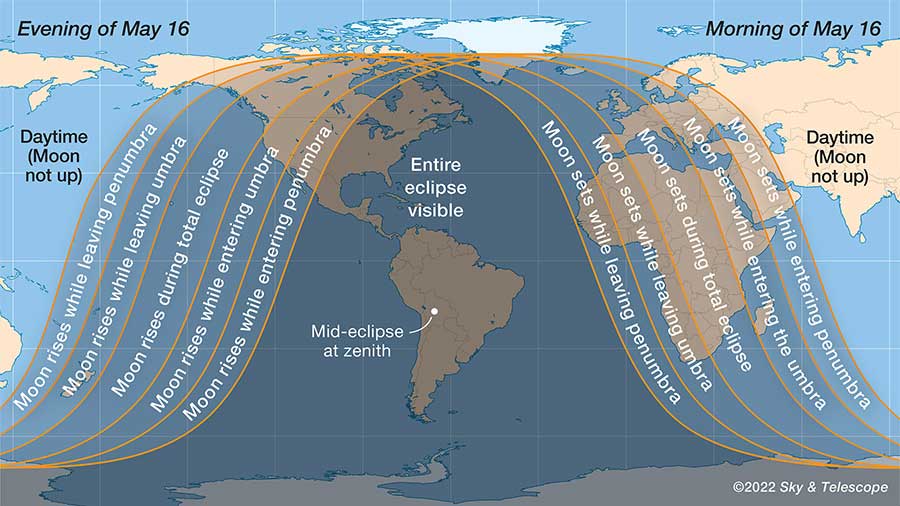 Witness a Total Lunar Eclipse on Sunday, May 15–16 - Sky & Telescope