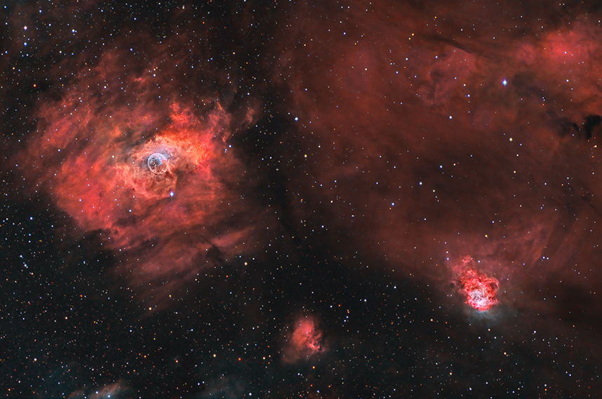 NGC 7635 and NGC 7538 - Sky & Telescope