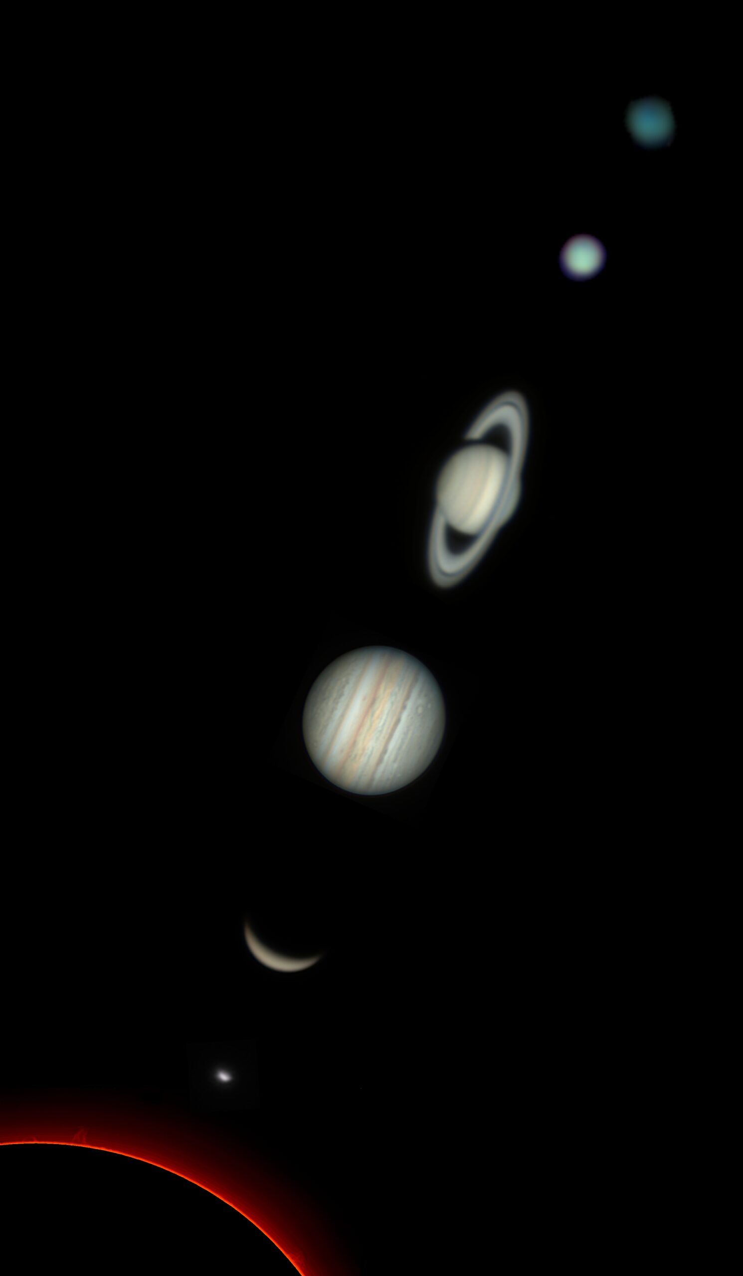 The Solar System 2021 (without Earth and Mars) - Sky & Telescope