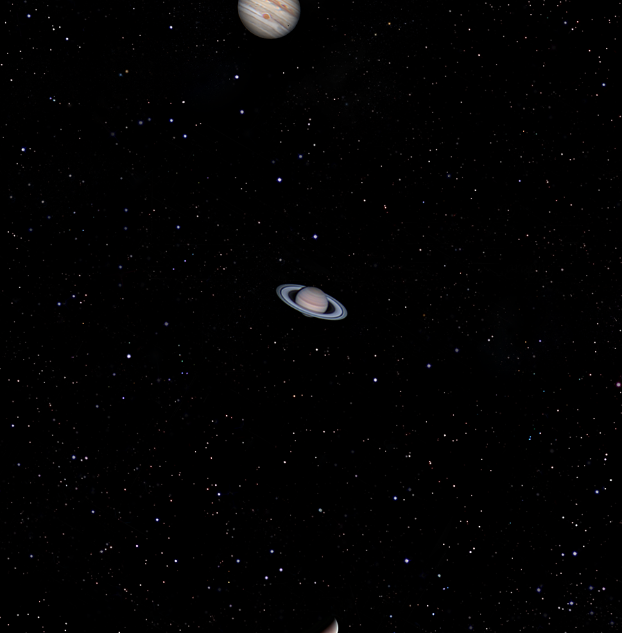 Three Planets In Single Frame - Sky & Telescope