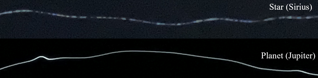 Sirius vs. Jupiter Light Trail - Sky & Telescope