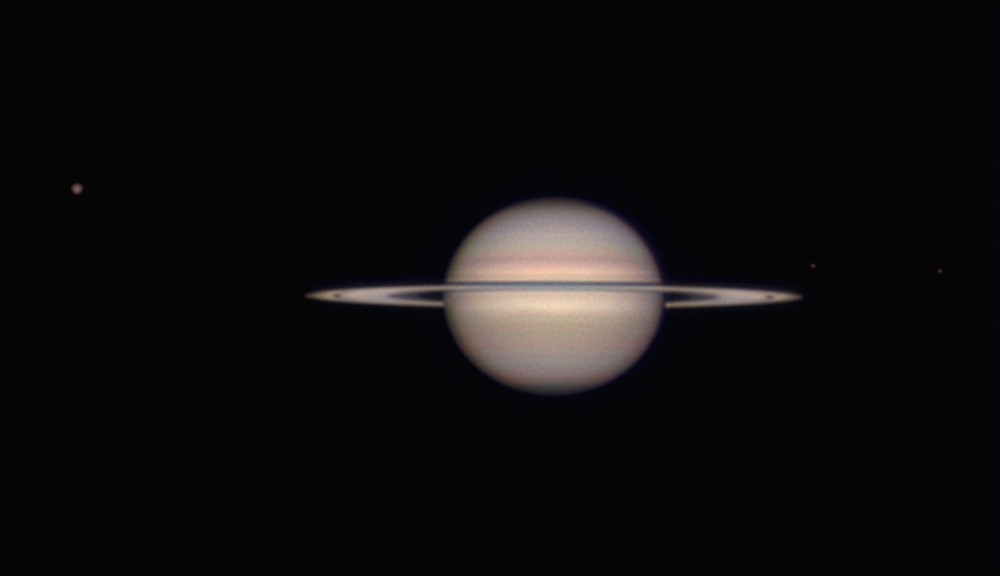 Saturn, 4 moons | Efrain Morales Rivera - Sky & Telescope