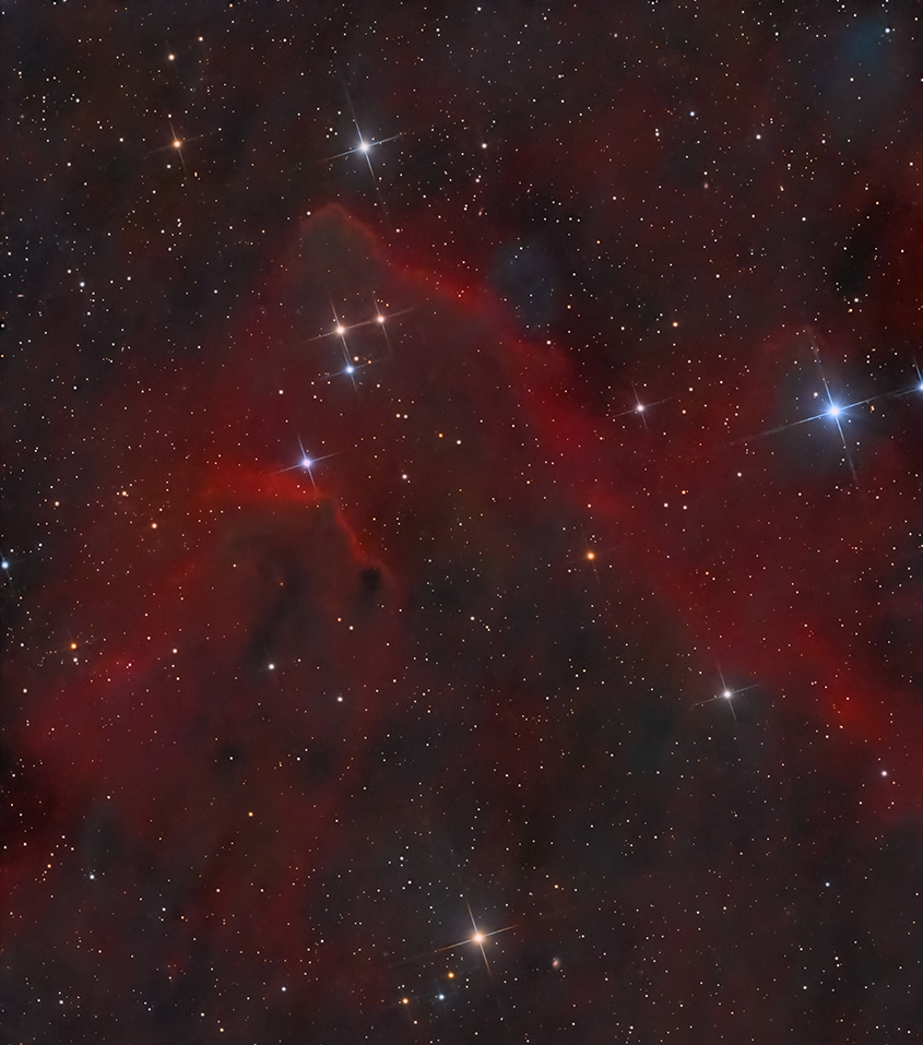 Flaming Mountain Nebula (Sh2-278) - Sky & Telescope