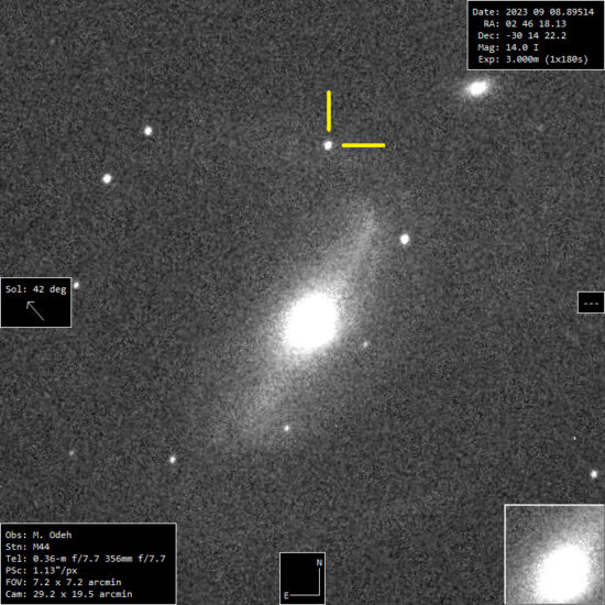 SN 2023RVE SUPERNOVA IN NGC 1097 - Sky & Telescope