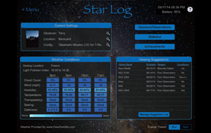 StarLog by Emerald Bay Software - Sky & Telescope