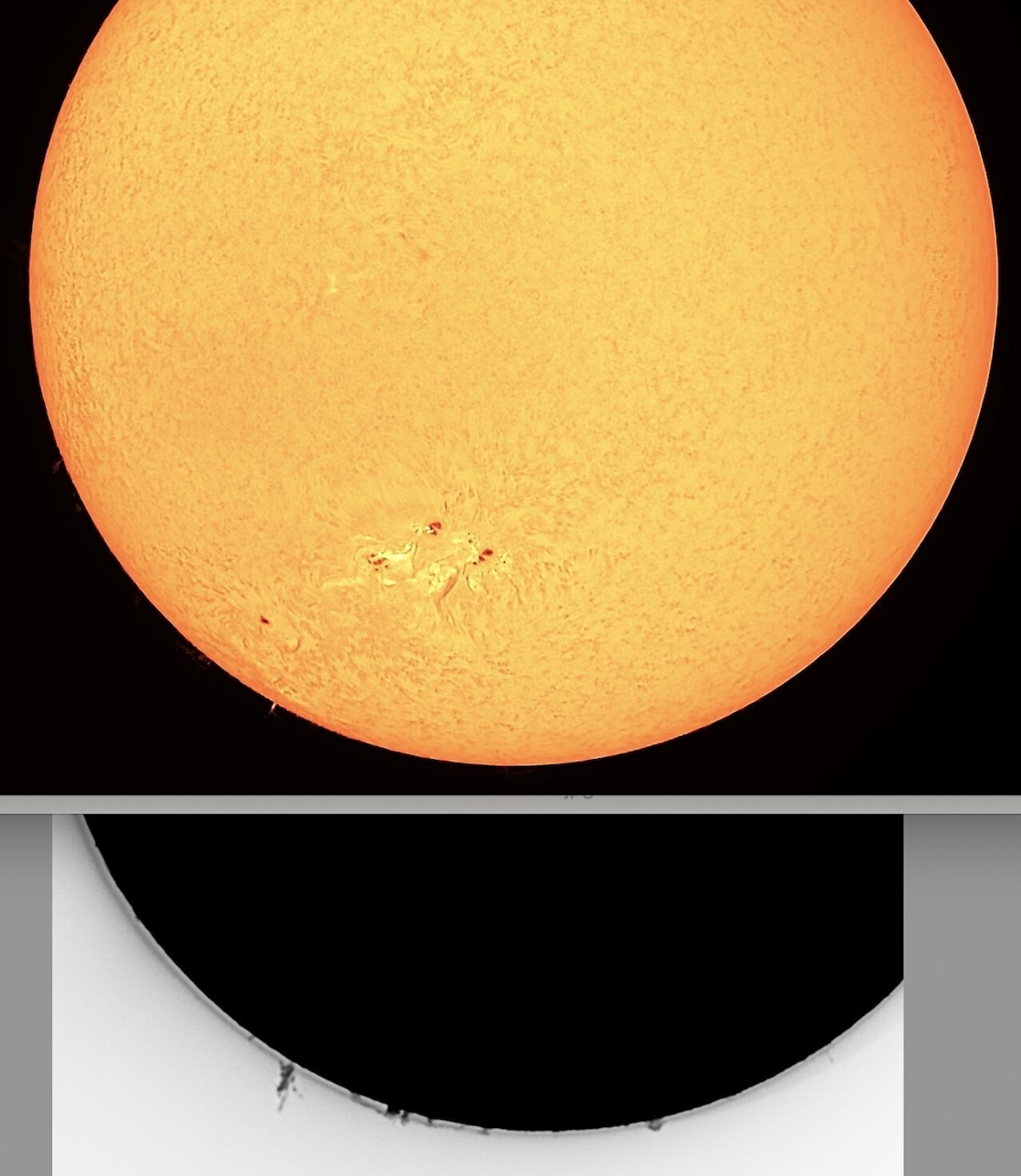 Sun Spot Activity 14 August 2022 - Sky & Telescope