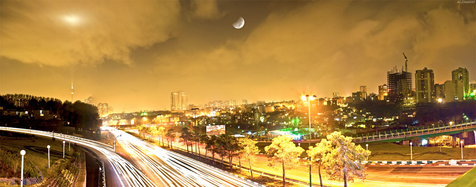 city light pollution panorama | Mahdi Zamani - Sky & Telescope
