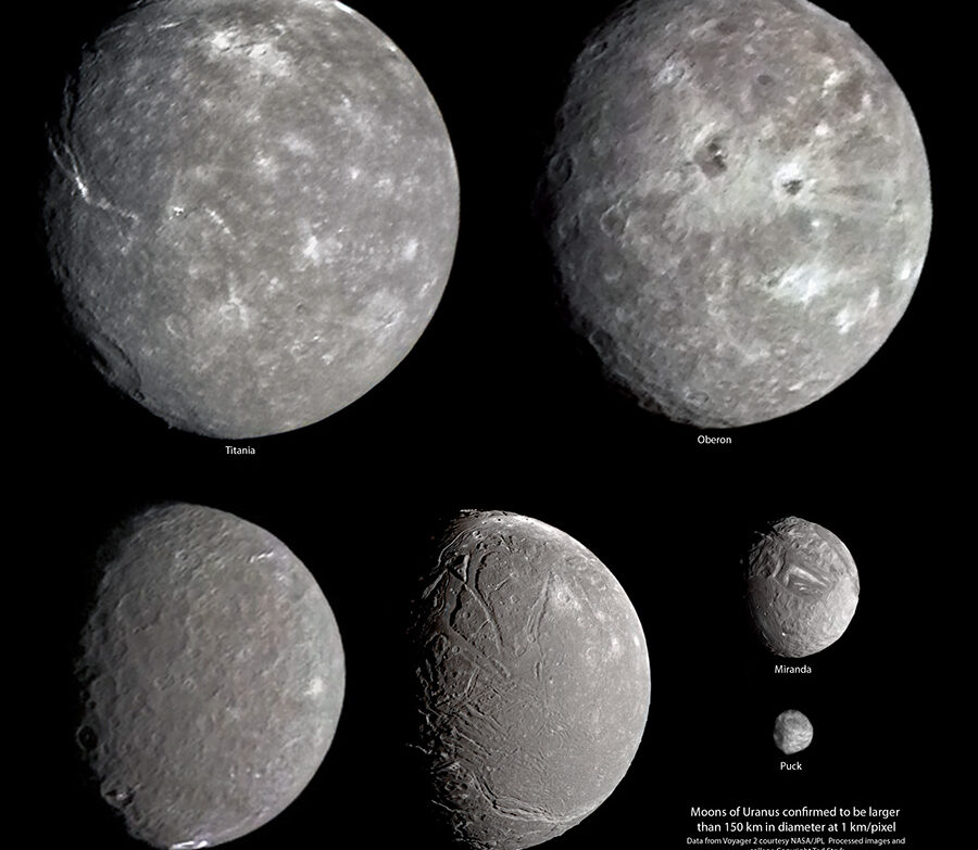 Four of Uranus's Moons Might Contain Briny Oceans - Sky & Telescope