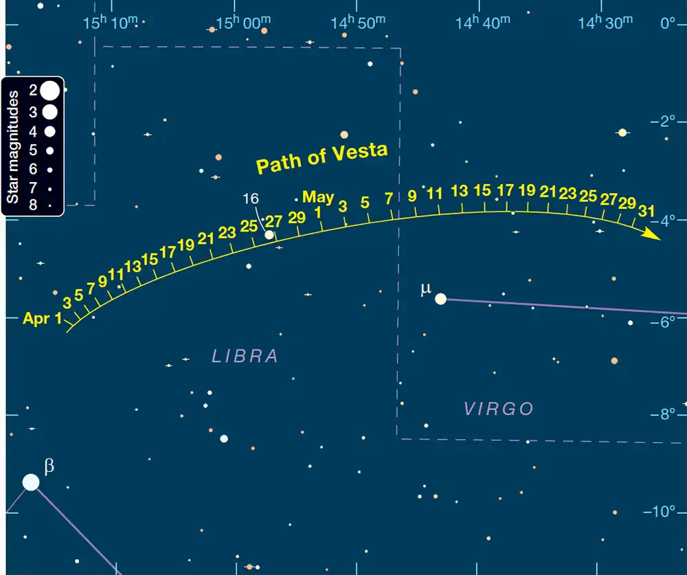 Asteroid Vesta Now an Easy Catch in Binoculars - Sky & Telescope