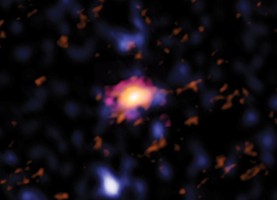 Rotating Disk in Early Universe Explains Galaxy Formation - Sky & Telescope