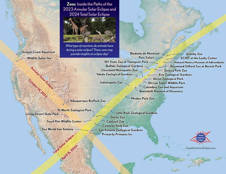 Where to See the Two Great North American Eclipses - Sky & Telescope