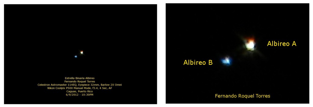 Albireo Binary Star | Fernando Roquel Torres - Sky & Telescope