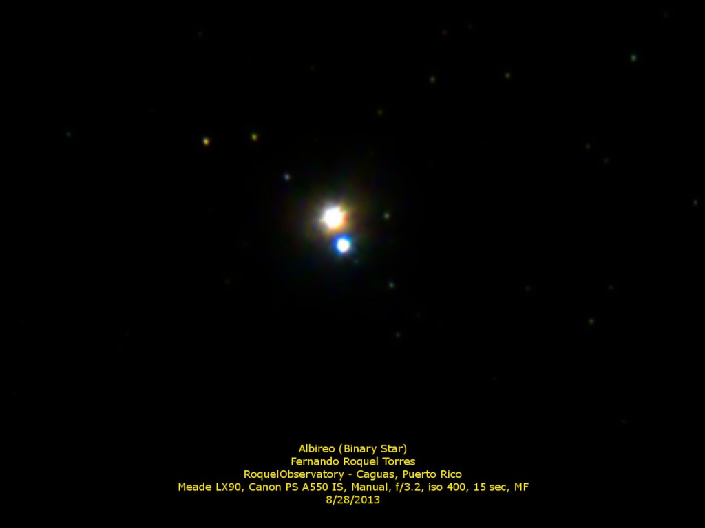 Albireo (Binary Star) | Fernando Roquel Torres - Sky & Telescope