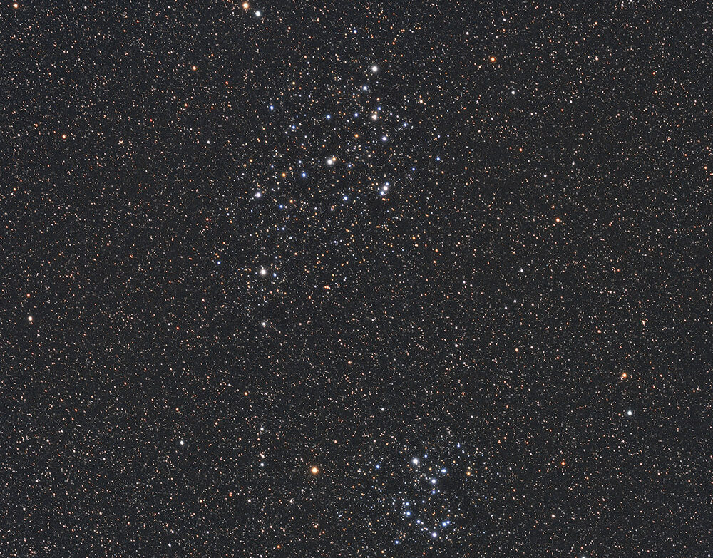 The open star cluster Collinder 394 (Cr 394) in the upper region, and ...