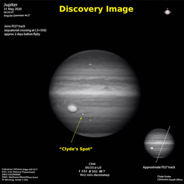 Amateur Astronomer Discovers "Clyde's Spot" on Jupiter - Sky & Telescope