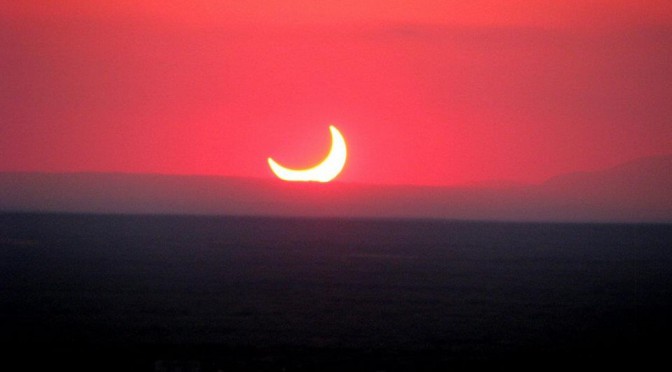 Eclipse Sunset | Doug Bailey - Sky & Telescope